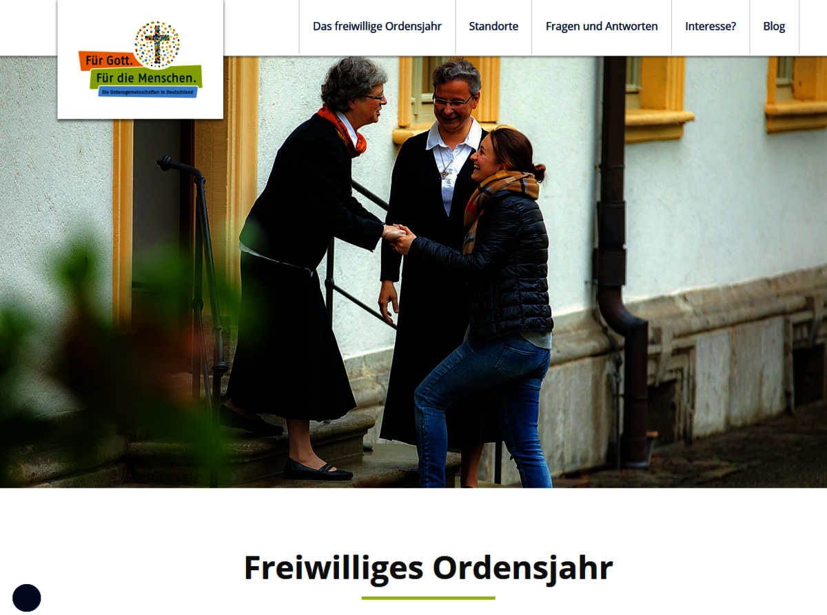 Freiwilliges Ordensjahr: Barmherzige Schwestern
